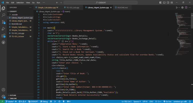 Vaibhav Gupta on LinkedIn: #librarymanagement #programming #c #codsoft ... Vaibhav Gupta on LinkedIn: #librarymanagement #programming #c #codsoft ...