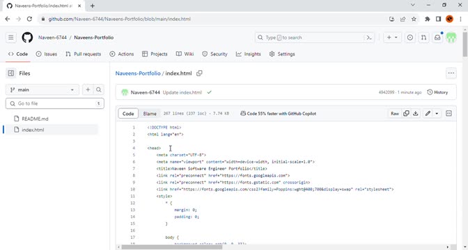 Naveen Kumar on LinkedIn: #task2 #webdevelopment #portfoliowebsite # ... Naveen Kumar on LinkedIn: #task2 #webdevelopment #portfoliowebsite # ...