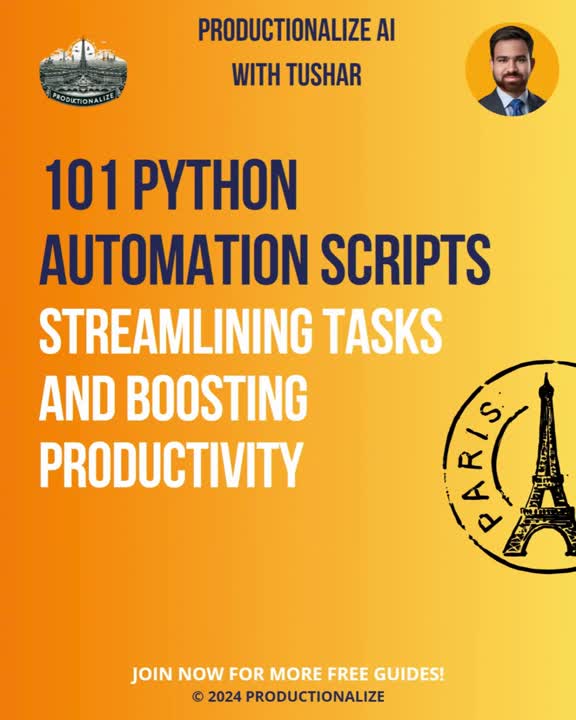 Productionalize on LinkedIn: #python #automation #datascience # ... Productionalize on LinkedIn: #python #automation #datascience # ...