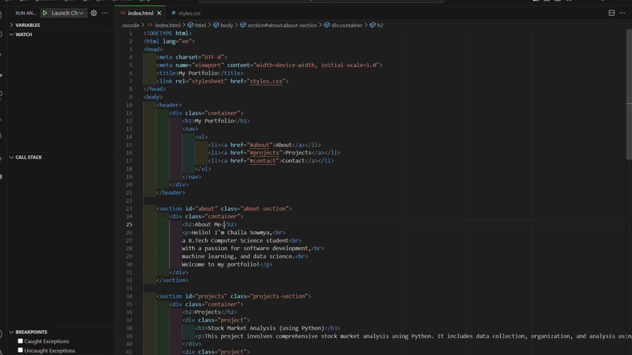 CHALLA SOWMYA on LinkedIn: #bharatintern #webdevelopment #html #css # ... CHALLA SOWMYA on LinkedIn: #bharatintern #webdevelopment #html #css # ...