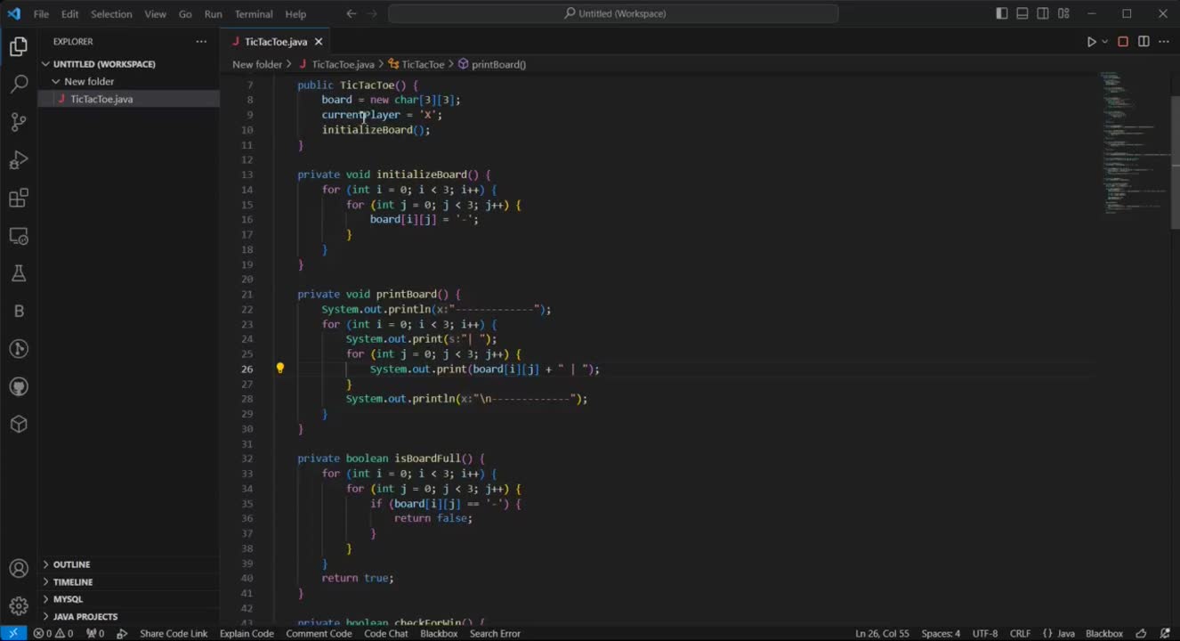 Kavya Nagapuri on LinkedIn: #codetechitsolutions #tictactoe #internship ... Kavya Nagapuri on LinkedIn: #codetechitsolutions #tictactoe #internship ...