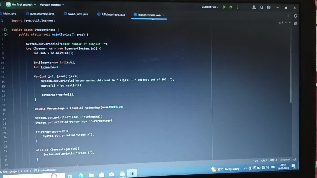 Himanshi Arora on LinkedIn: #codsoft #java #codsoft Himanshi Arora on LinkedIn: #codsoft #java #codsoft
