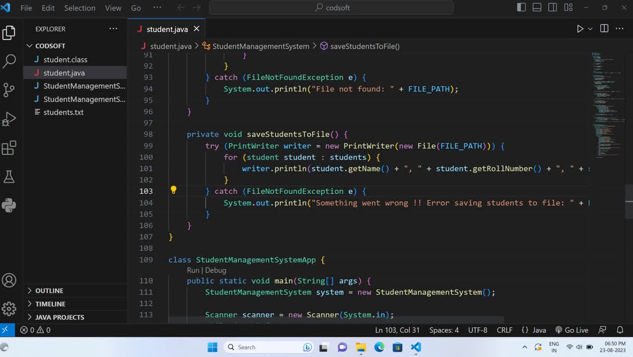 Ashwini Patil on LinkedIn: #task3 #codsoft #internship #javaprogramming Ashwini Patil on LinkedIn: #task3 #codsoft #internship #javaprogramming