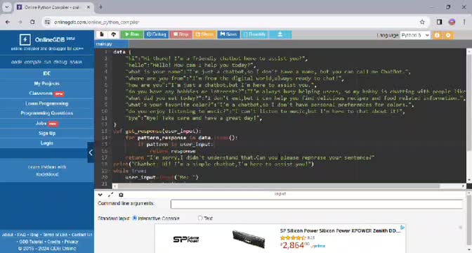 Jayashree Sathish on LinkedIn: #codsoft #internship #ai #learning #coding Jayashree Sathish on LinkedIn: #codsoft #internship #ai #learning #coding