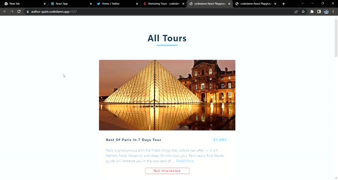 Charan R on LinkedIn: React Tours App🗼🏯 Charan R on LinkedIn: React Tours App🗼🏯