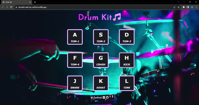 Sathish Jayaseelan on LinkedIn: #webdev #webproject #drumkit #music # ... Sathish Jayaseelan on LinkedIn: #webdev #webproject #drumkit #music # ...