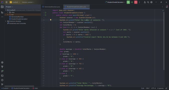 Md Jaki Ahmad on LinkedIn: #java #codsoft #codsoft #internship #codesoft Md Jaki Ahmad on LinkedIn: #java #codsoft #codsoft #internship #codesoft