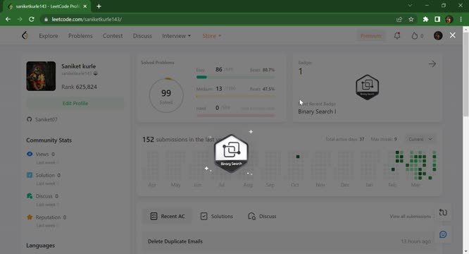 Saniket Kurle on LinkedIn: #leetcode #binarysearch #dsawithkunal #dsa Saniket Kurle on LinkedIn: #leetcode #binarysearch #dsawithkunal #dsa