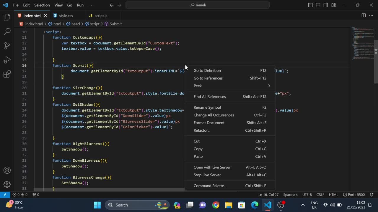 Murali Krishna on LinkedIn: #javascript #html #css #fullstackdeveloper ... Murali Krishna on LinkedIn: #javascript #html #css #fullstackdeveloper ...