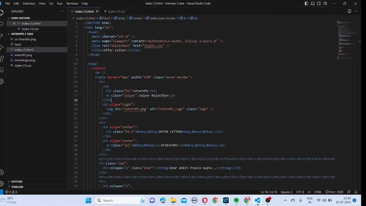 Ankit Gupta on LinkedIn: #connections #internpe #webdevelopment #internship Ankit Gupta on LinkedIn: #connections #internpe #webdevelopment #internship