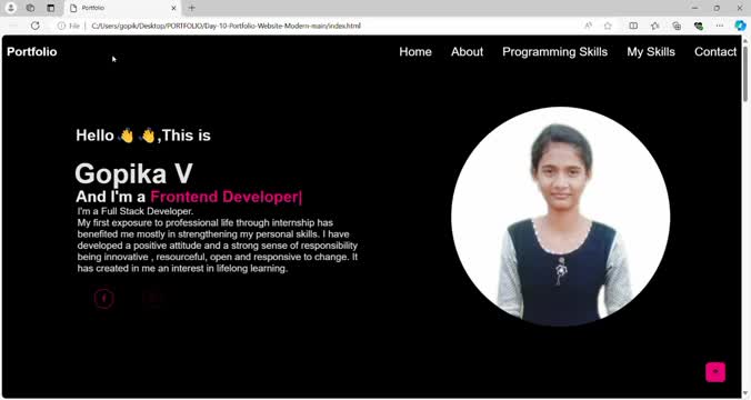 Gopika Venkatesh on LinkedIn: #imageconacademy #javascript #portfolio # ... Gopika Venkatesh on LinkedIn: #imageconacademy #javascript #portfolio # ...