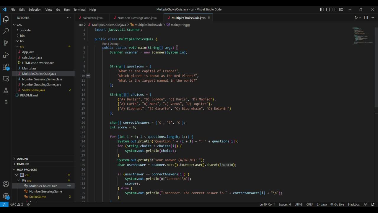 Shaik Hussain on LinkedIn: Hello Connections, Look at my Task 3 of Java ... Shaik Hussain on LinkedIn: Hello Connections, Look at my Task 3 of Java ...