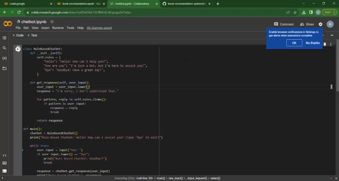 Ammara khan on LinkedIn: #chatbot #codesoft #internship Ammara khan on LinkedIn: #chatbot #codesoft #internship