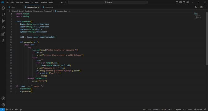 Devika R on LinkedIn: #codsoft #python Devika R on LinkedIn: #codsoft #python