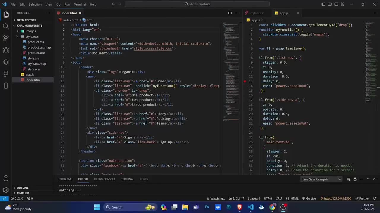 Rishabh Yadav on LinkedIn: Animated website using HTML CSS and GSAP🖥️💻 Rishabh Yadav on LinkedIn: Animated website using HTML CSS and GSAP🖥️💻