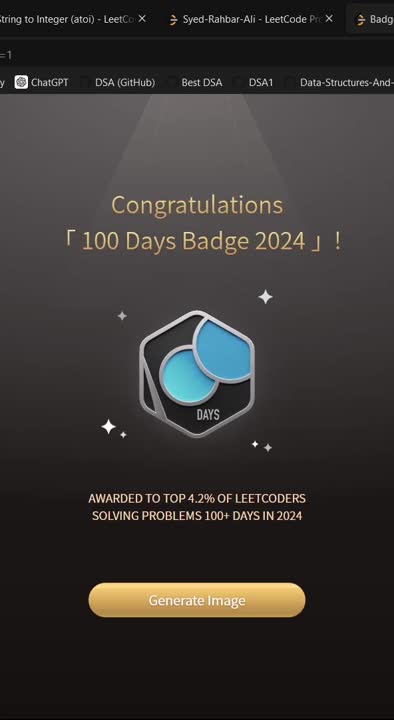 Syed Rahbar Ali on LinkedIn: #leetcode #100daysofcode #codingjourney # ... Syed Rahbar Ali on LinkedIn: #leetcode #100daysofcode #codingjourney # ...