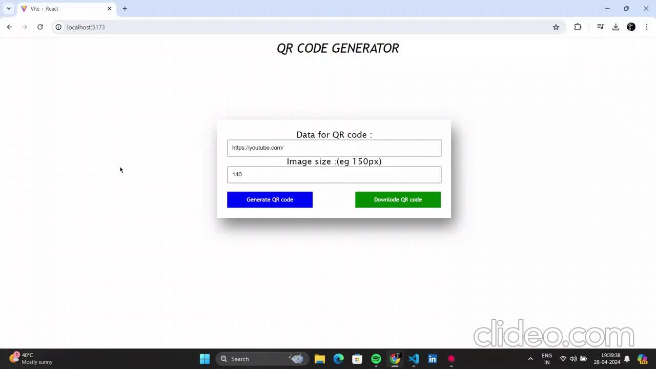 Jegan P on LinkedIn: #reactjs #webdevelopment #qrcodegenerator Jegan P on LinkedIn: #reactjs #webdevelopment #qrcodegenerator