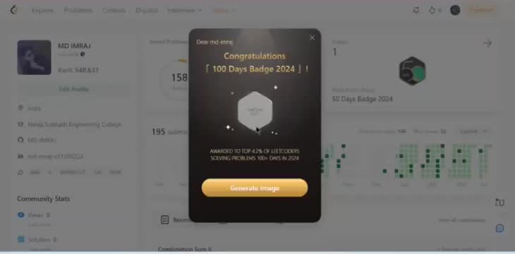 MD IMRAJ on LinkedIn: #leetcode #consistency #problemsolving #leetcode2024… MD IMRAJ on LinkedIn: #leetcode #consistency #problemsolving #leetcode2024…