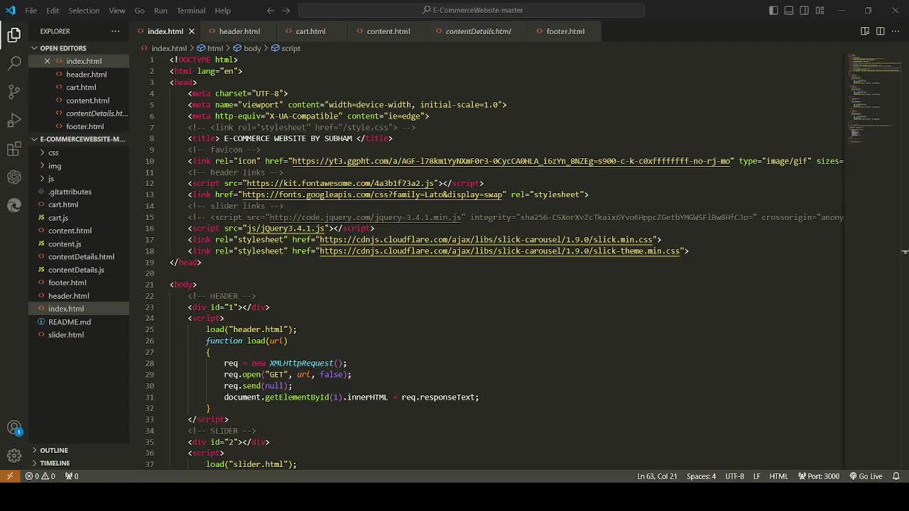 Subham Singh on LinkedIn: #internship #webdevelopment #ecommerce #html ... Subham Singh on LinkedIn: #internship #webdevelopment #ecommerce #html ...