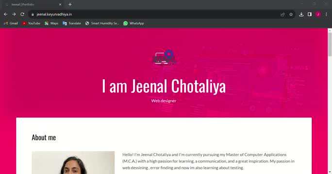 Jeenal Chotaliya on LinkedIn: #webdevelopment #portfolio #html #css #ai ... Jeenal Chotaliya on LinkedIn: #webdevelopment #portfolio #html #css #ai ...