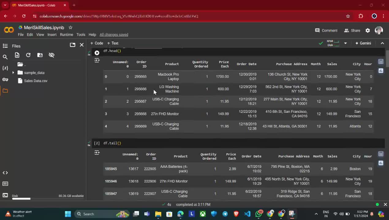 Prabhakaran K on LinkedIn: #meriskill #dataanalysis #python #colab Prabhakaran K on LinkedIn: #meriskill #dataanalysis #python #colab