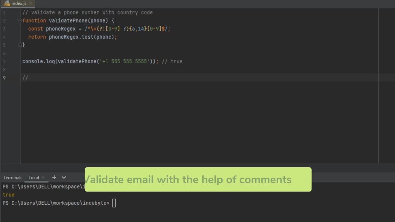 Incubyte on LinkedIn: Validate email addresses with the help of comments Incubyte on LinkedIn: Validate email addresses with the help of comments