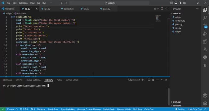Astha Thakur on LinkedIn: #codsoft #python Astha Thakur on LinkedIn: #codsoft #python