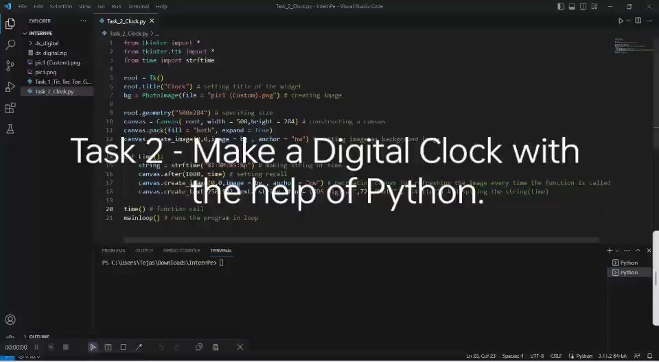 Shaik Mahammad Yaseen on LinkedIn: #pythoninternship #internpe # ... Shaik Mahammad Yaseen on LinkedIn: #pythoninternship #internpe # ...