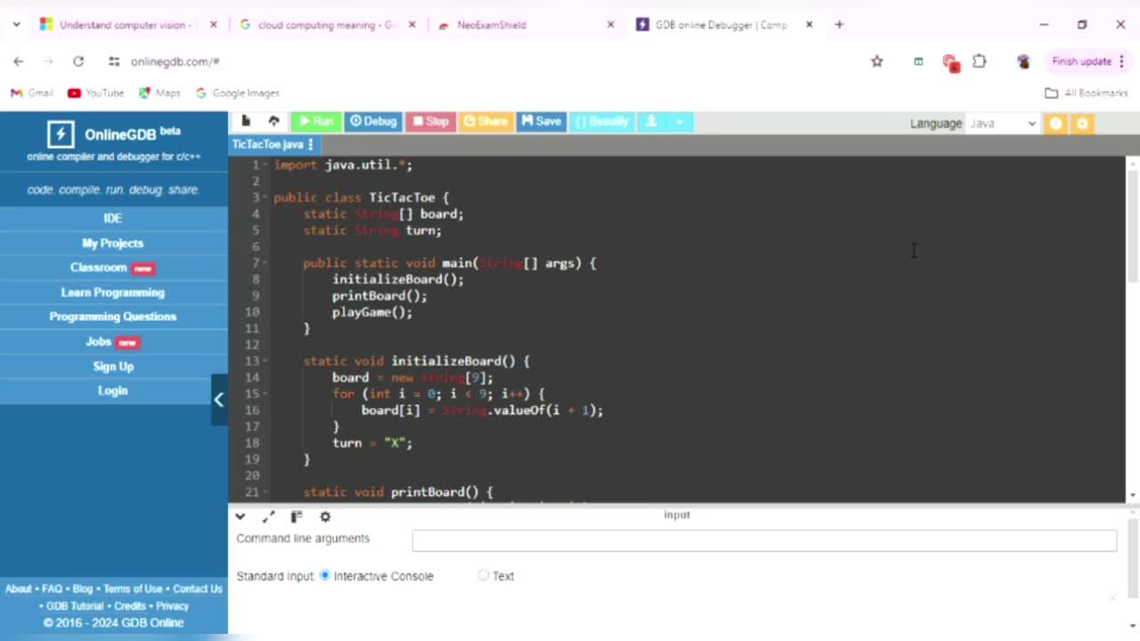 Shruti SP on LinkedIn: #internship #javaprogramming #tictactoe #coding ... Shruti SP on LinkedIn: #internship #javaprogramming #tictactoe #coding ...