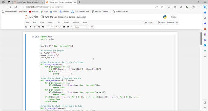 Sandesh k on LinkedIn: #ai #python #tictactoe #programming # ... Sandesh k on LinkedIn: #ai #python #tictactoe #programming # ...