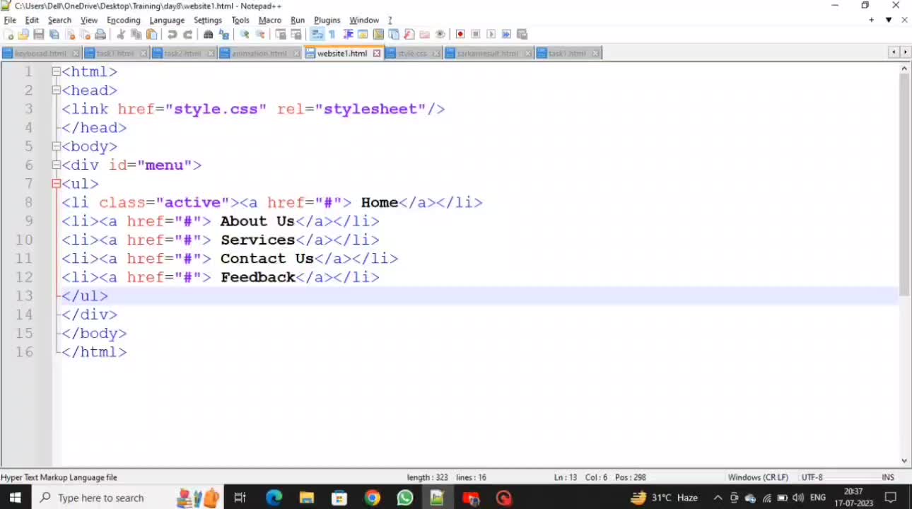 Priyanshu Maurya on LinkedIn: Creating a web pages using HTML & CSS Priyanshu Maurya on LinkedIn: Creating a web pages using HTML & CSS