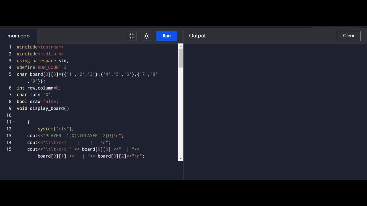 Derina s on LinkedIn: #intern #cplusplus #tictactoe Derina s on LinkedIn: #intern #cplusplus #tictactoe