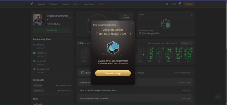 SreeSankar P on LinkedIn: #leetcode #codingjourney #100dayschallenge # ... SreeSankar P on LinkedIn: #leetcode #codingjourney #100dayschallenge # ...