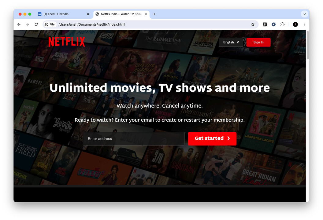Anshul Sikarwar on LinkedIn: Completed responsive Netflix home clone Anshul Sikarwar on LinkedIn: Completed responsive Netflix home clone