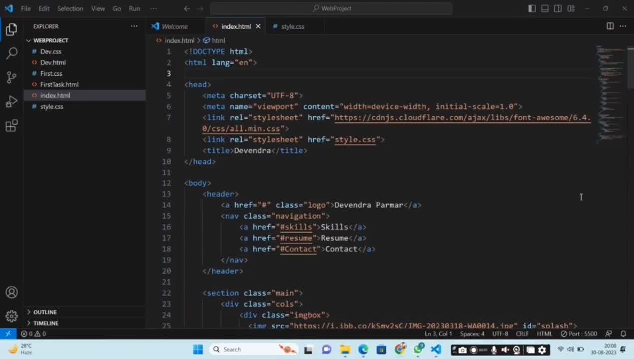 Devendra Parmar on LinkedIn: #internship #html #css # ... Devendra Parmar on LinkedIn: #internship #html #css # ...