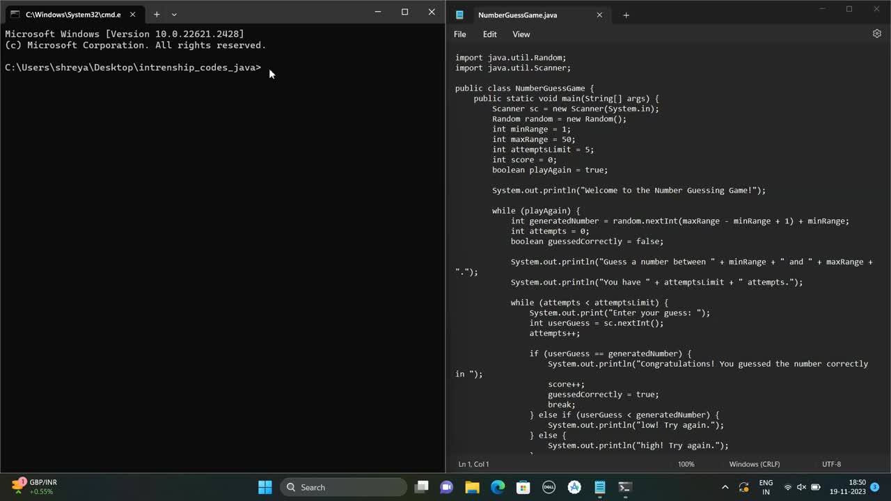 Shreya Chavan on LinkedIn: #codesoft #internship #javaprogramming Shreya Chavan on LinkedIn: #codesoft #internship #javaprogramming