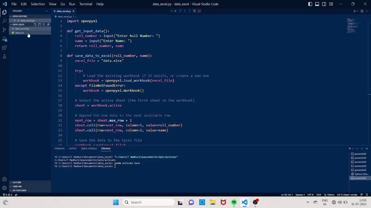 Madhuri Thotakura on LinkedIn: #python #datamanagement #excel # ... Madhuri Thotakura on LinkedIn: #python #datamanagement #excel # ...