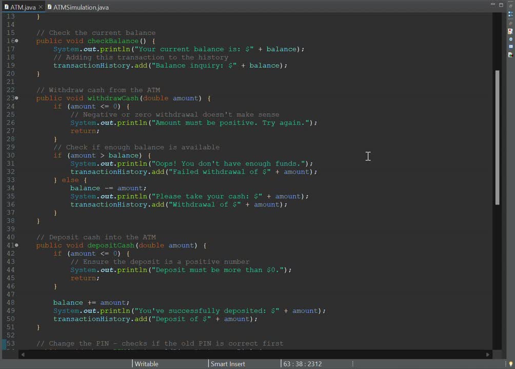 Harsh Raj on LinkedIn: #java #programming #internship #octanet #atmproject Harsh Raj on LinkedIn: #java #programming #internship #octanet #atmproject