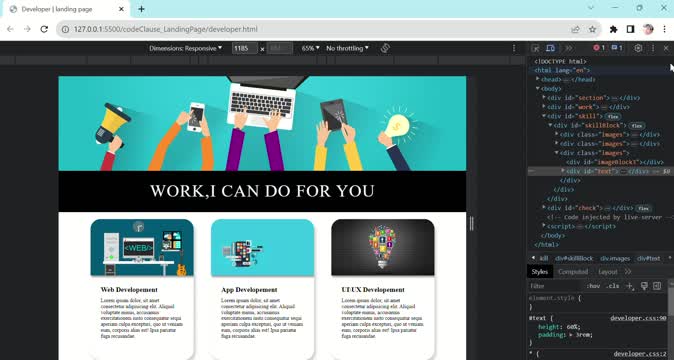 I completed #task1 of Code Clause Intern and created a Landing page ... I completed #task1 of Code Clause Intern and created a Landing page ...