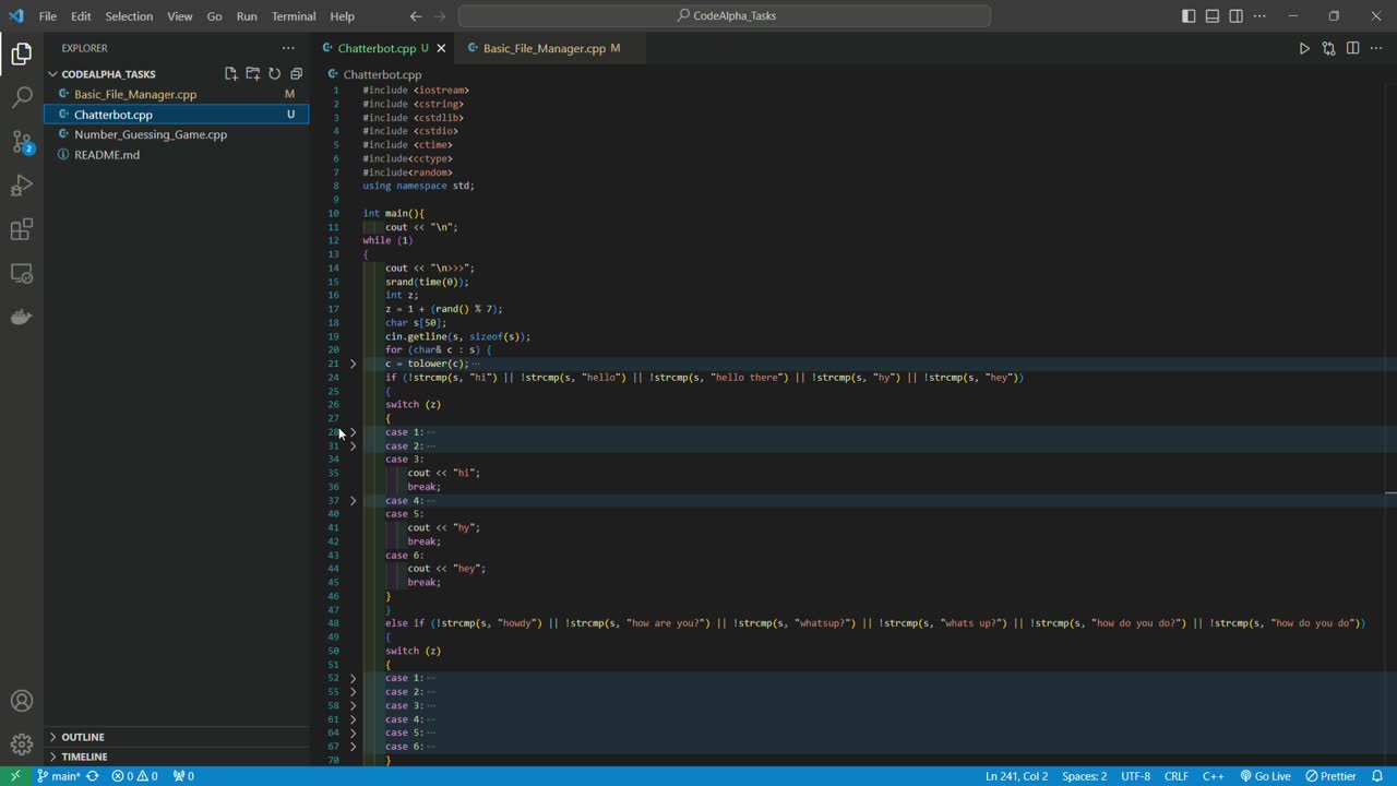 Vinayak Sharma on LinkedIn: #codealpha #codealphainternship #cplusplus ... Vinayak Sharma on LinkedIn: #codealpha #codealphainternship #cplusplus ...