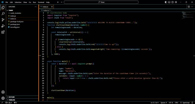 Aleeza .. on LinkedIn: #typescript #cli #developer #coding # ... Aleeza .. on LinkedIn: #typescript #cli #developer #coding # ...