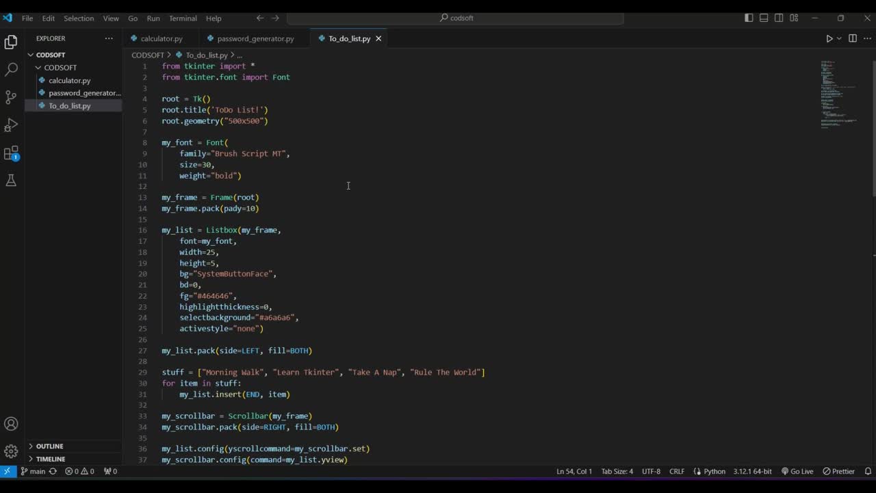 Shivam Sharma on LinkedIn: #python #codsoft #todolist Shivam Sharma on LinkedIn: #python #codsoft #todolist