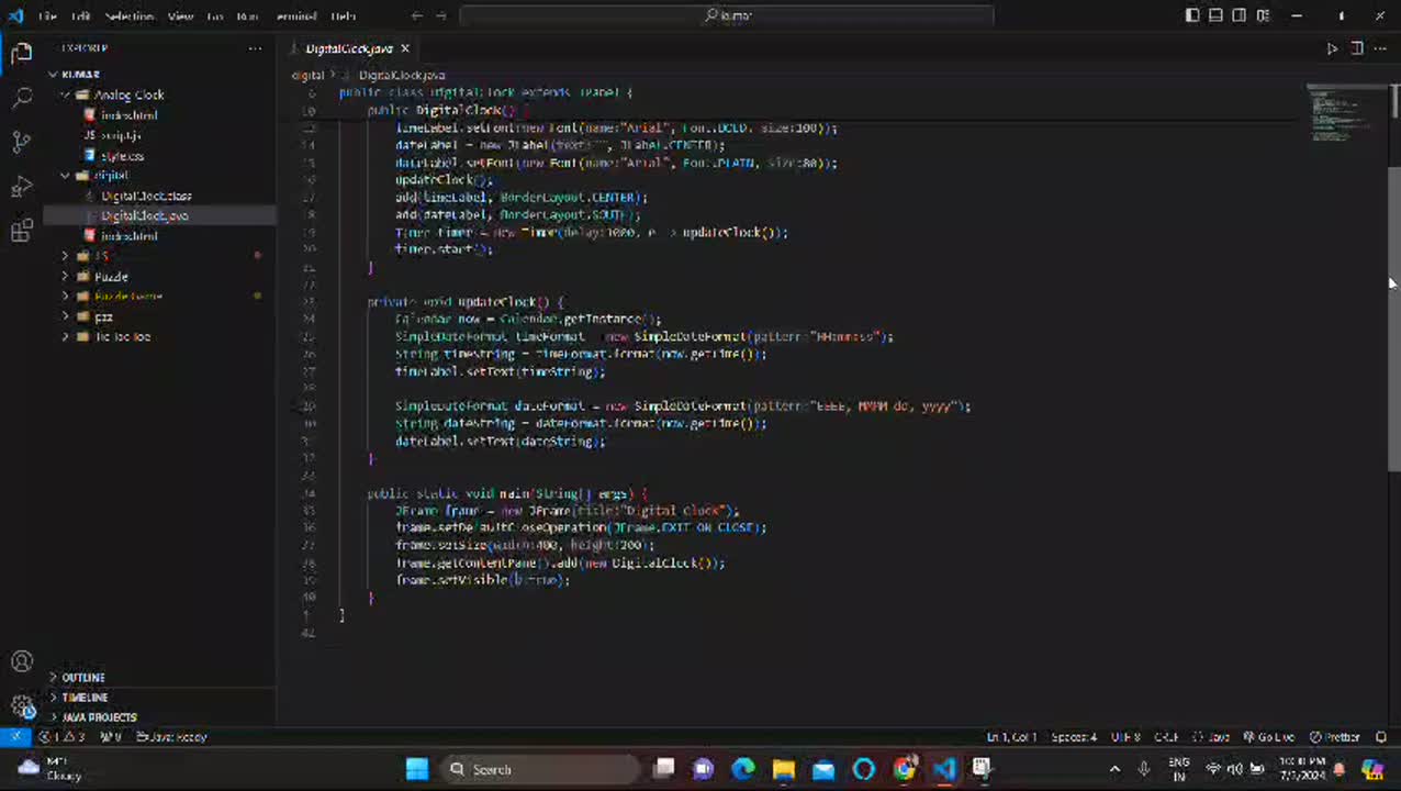 Sujeet Dubey on LinkedIn: #java #applet #coding #digitalclock #programming Sujeet Dubey on LinkedIn: #java #applet #coding #digitalclock #programming