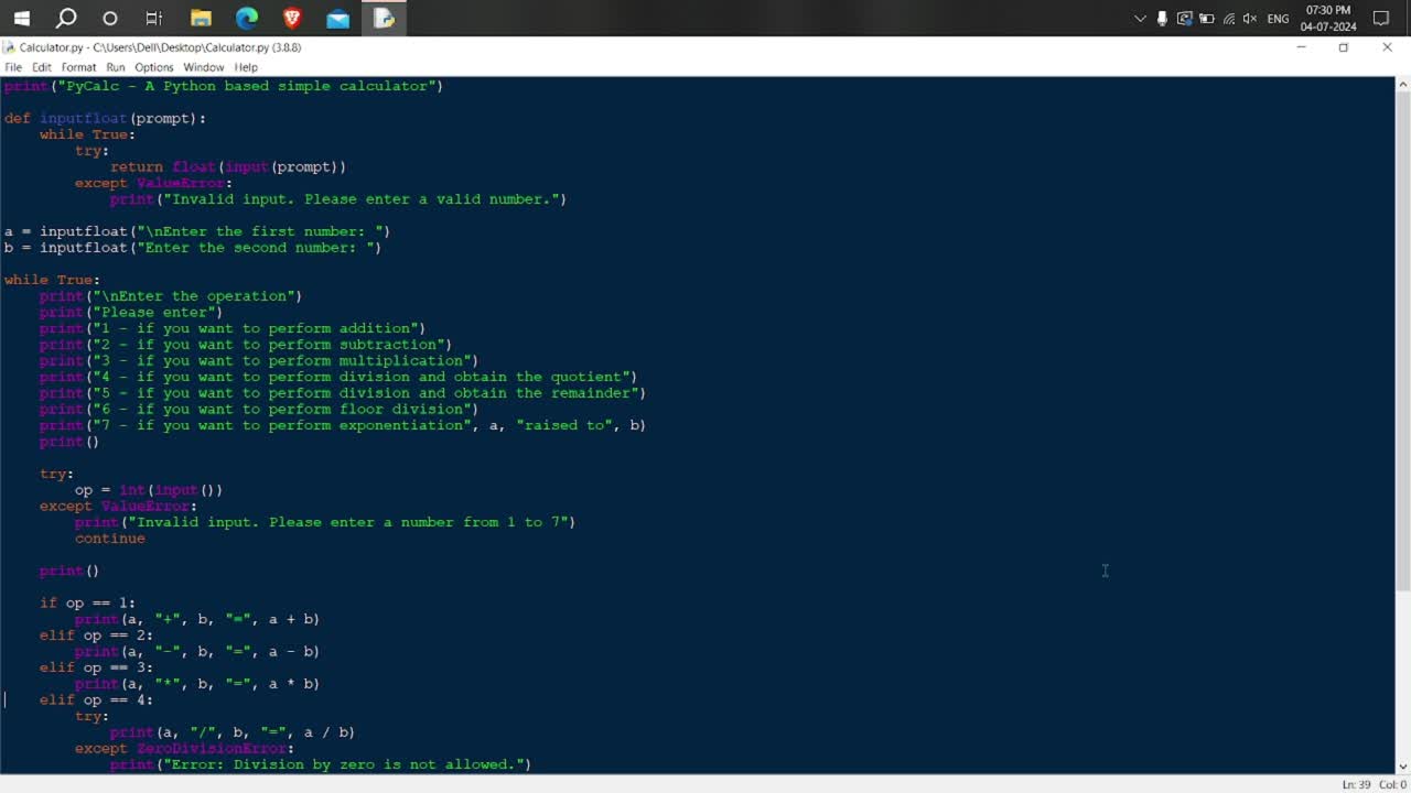 Akshay Perumal Raj on LinkedIn: #python #calculator #coding # ... Akshay Perumal Raj on LinkedIn: #python #calculator #coding # ...