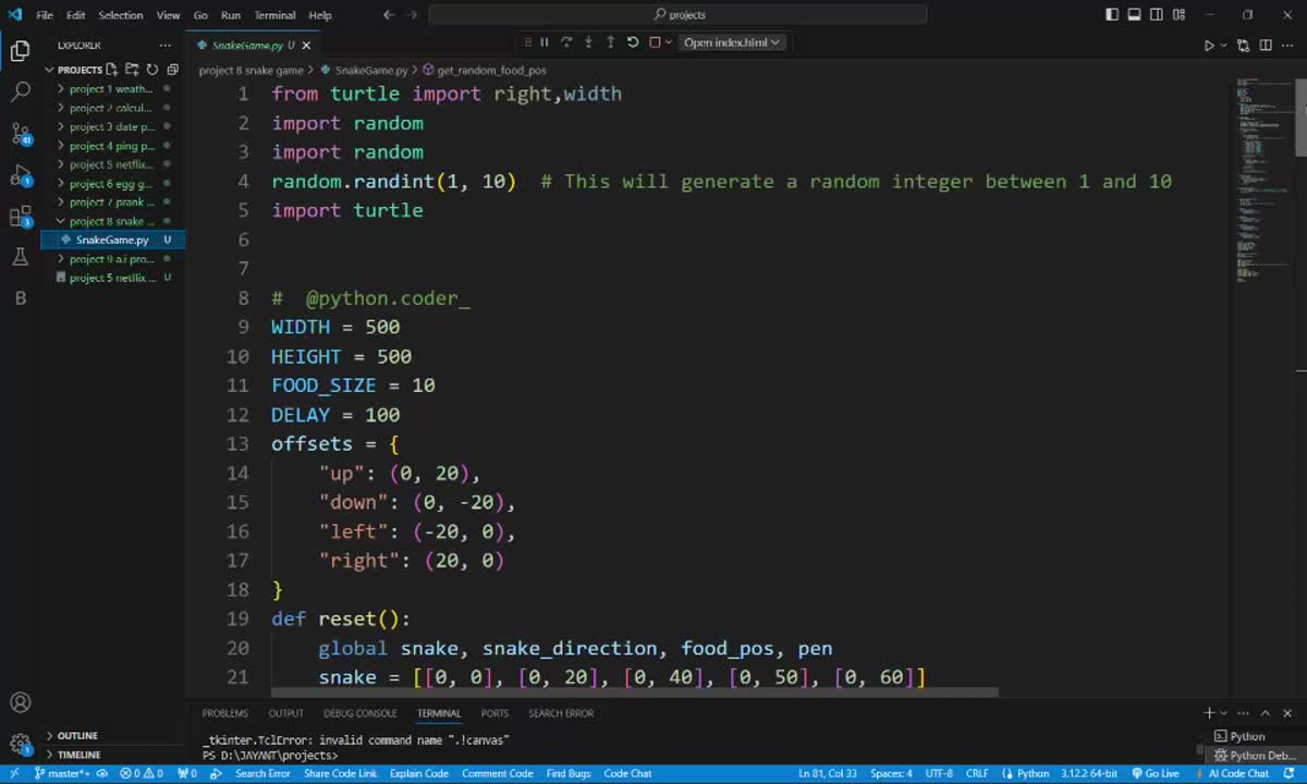 Jayant Anand on LinkedIn: #python #gamedevelopment #snakegame # ... Jayant Anand on LinkedIn: #python #gamedevelopment #snakegame # ...