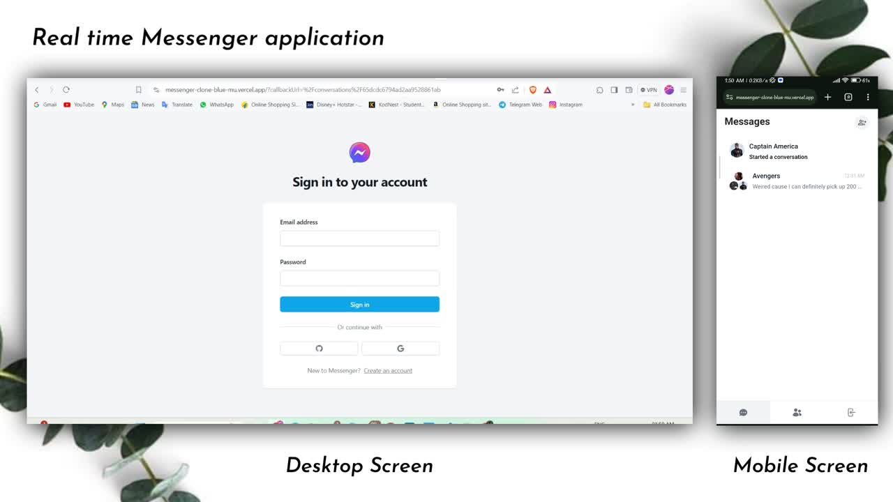 Successful real-time Messenger application with Next.js, React, and # ... Successful real-time Messenger application with Next.js, React, and # ...