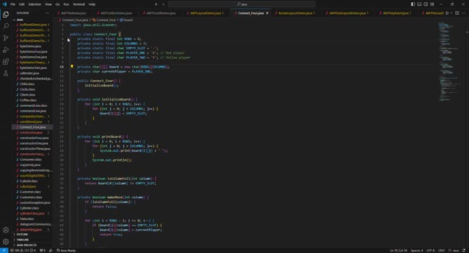Harsh Verma on LinkedIn: #java #programming #coding #connectfour # ... Harsh Verma on LinkedIn: #java #programming #coding #connectfour # ...