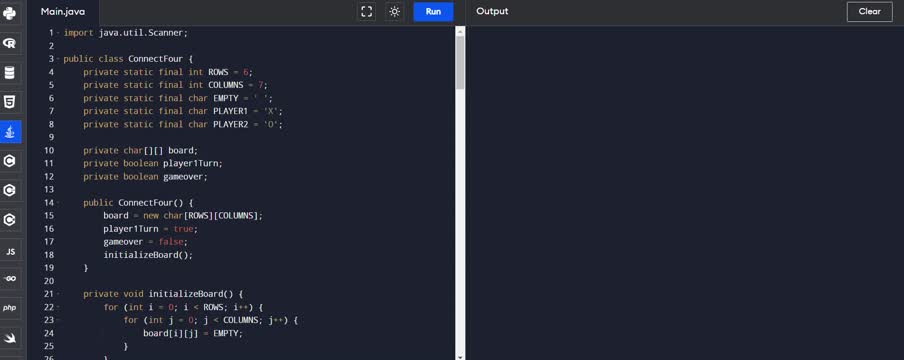Manasa V B on LinkedIn: #java #connectfour #gamedev #programming #code ... Manasa V B on LinkedIn: #java #connectfour #gamedev #programming #code ...