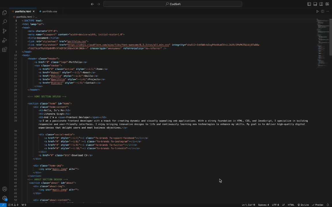 Jitendra Singh on LinkedIn: #codsoft #webdevlopment #frontenddevlopment Jitendra Singh on LinkedIn: #codsoft #webdevlopment #frontenddevlopment