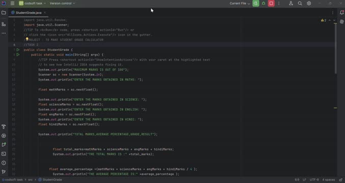 Shreya Sharma on LinkedIn: #java #codsoft #programming #output Shreya Sharma on LinkedIn: #java #codsoft #programming #output